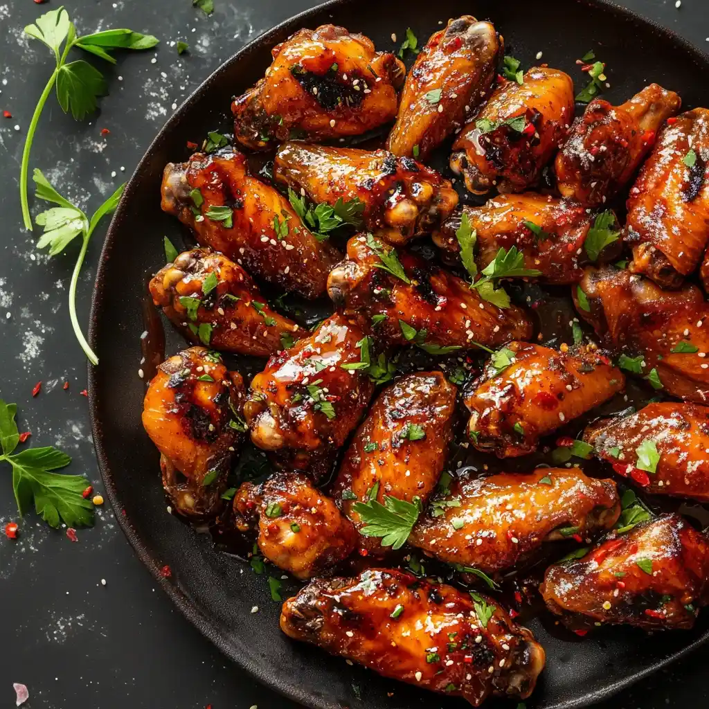 Candy and Spicy Hen Wings